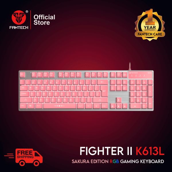 Fantech K613l Fighter Ii Sakura Edition Pink Gaming Keyboard